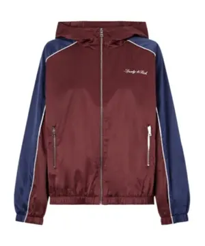 SPORTY  RICH Sporty & Rich Logo Embroidered Shell Jacket - No