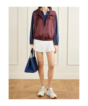SPORTY  RICH Sporty & Rich Logo Embroidered Shell Jacket