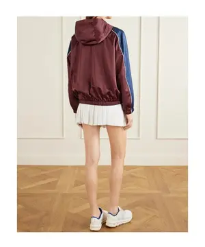 SPORTY  RICH Sporty & Rich Logo Embroidered Shell Jacket