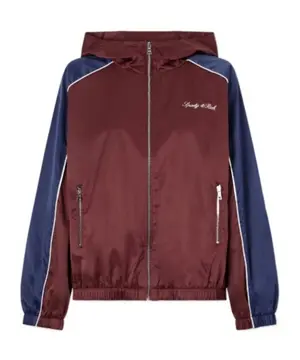 SPORTY  RICH Logo-embroidered Shell Jacket