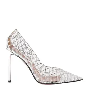 AQUAZZURA Stiletto Pointed Toe High Heels - White