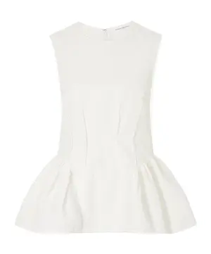 Cecilie Bahnsen Waist Pleated Top