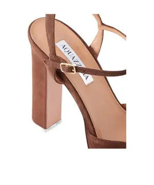 AQUAZZURA Suede Platform Pumps