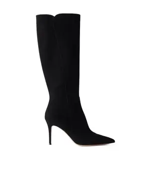 GIANVITO ROSSI Solid Suede Knee-high Boots