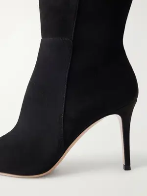 GIANVITO ROSSI Solid Suede Knee-high Boots