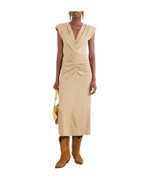 Isabel Marant Étoile V-neck Cap-sleeve Midi Dress