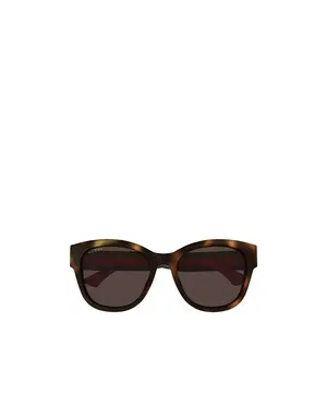 Gucci Round Frame Sunglasses - Brown