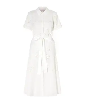 Carolina Herrera Embroidered Midi Dress