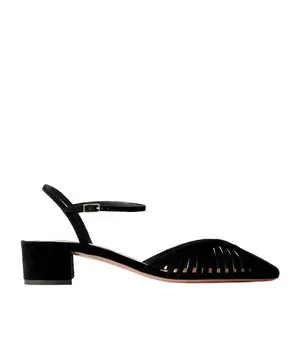 AQUAZZURA Solid Suede Pumps