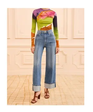 Ulla Johnson The Genevieve Stretch Pintuck Jean