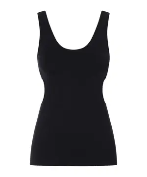 Auralee Cutout Ribbed-knit Jersey Tank