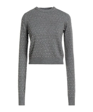 Sportmax Embellished Crewneck Long Sleeve Knit Sweater