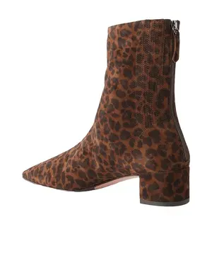 AQUAZZURA Animal-print Suede Boots