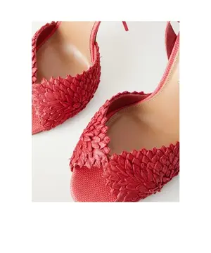 AQUAZZURA Raffia Sandals