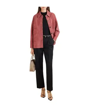 ARMA Kaylee Paneled Suede Jacket