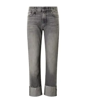 R13 Cropped Mid-rise Flared Jeans