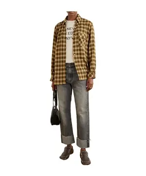 R13 Cropped Mid-rise Flared Jeans