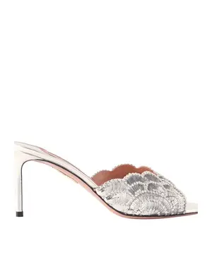 AQUAZZURA Crystal Heeled Sandals