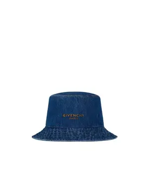 Givenchy Paris Embroidered Denim Bucket Hat