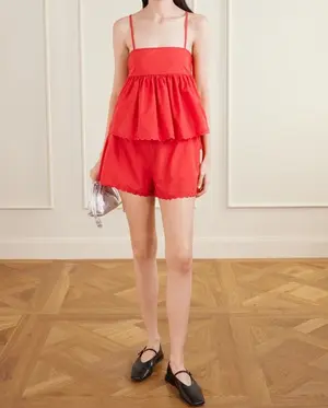 Cecilie Bahnsen Embroidered Shorts