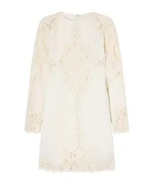 Ulla Johnson Broderie Anglaise-trimmed Linen Mini Dress