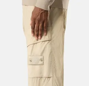 Stone Island Loose-fit Cargo Trousers With Snap Pockets