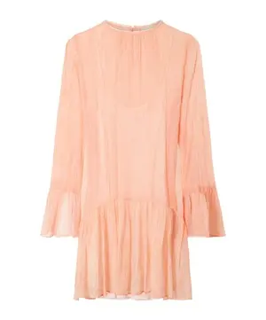 Ulla Johnson Emmeline Gathered Tiered Silk-chiffon Mini Dress