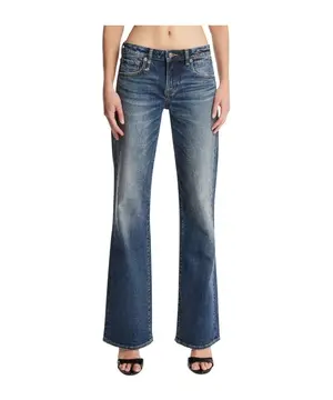 R13 Belt-loop Jeans - Dark Blue