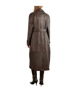 Magda Butrym Textured Leather Trench Coat