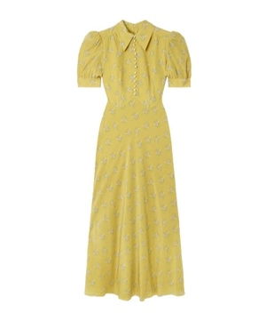 Alessandra Rich Floral Print Dress