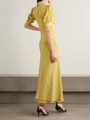 Alessandra Rich Floral Print Dress