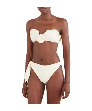 Magda Butrym Appliquéd Stretch-jersey Bikini Top