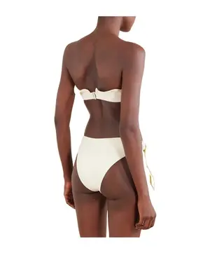 Magda Butrym Appliquéd Stretch-jersey Bikini Top