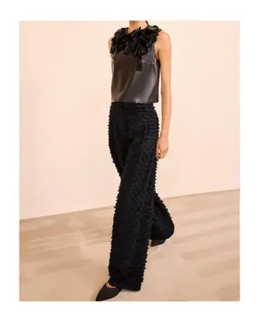 Ulla Johnson Marlowe Floral-appliquéd Leather Top