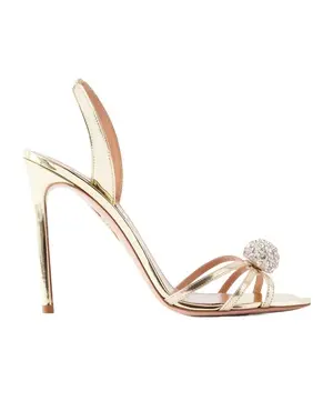 AQUAZZURA Crystal Bubble 105 Slingback Sandals