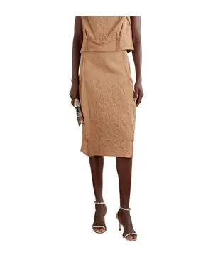 Tory Burch Crinkled-satin Skirt