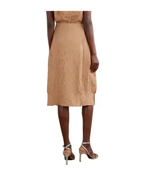 Tory Burch Crinkled-satin Skirt