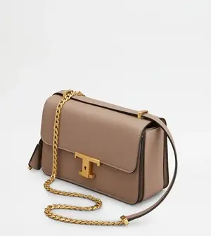 TOD'S T Timeless Flap Bag In Leather Mini