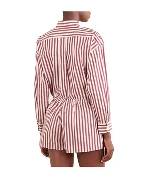 ERES House Striped Cotton-poplin Pajama Shorts