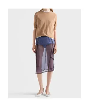 Prada Organza Intarsia Underskirt