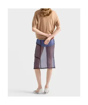 Prada Organza Intarsia Underskirt