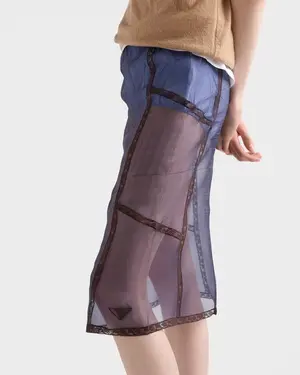 Prada Organza Intarsia Underskirt