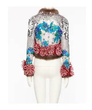 Valentino Garavani Embellished Floral Jacket