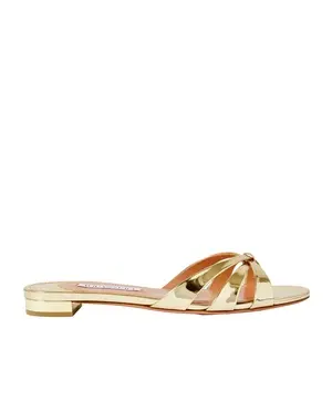 AQUAZZURA Tati Mirrored Sandals