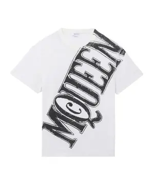 Alexander McQueen Logo-print T-shirt - White/black