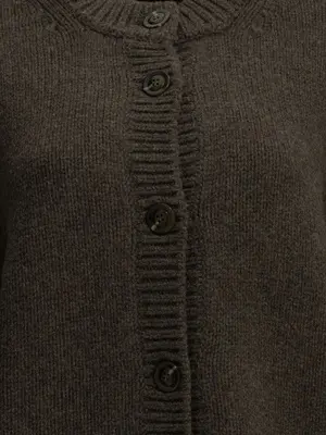 Soeur Leonard Button-fastening Cardigan - Brown