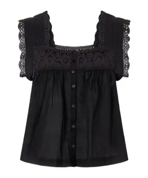 Citizens Of Humanity Embroidered Lace Shirt