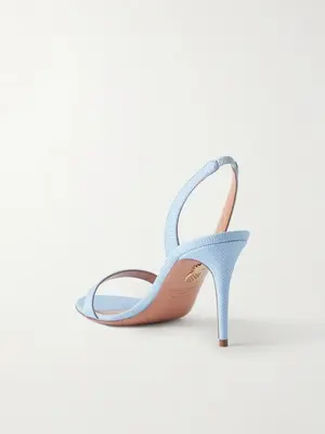 AQUAZZURA Raffia Slingback Sandals
