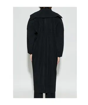 Issey Miyake Hooded Buttoned Coat