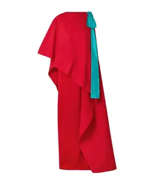 Carolina Herrera Multi-layered One-shoulder Dress With Bow Embellishment
